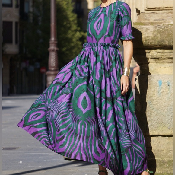 Connor & Blake | Dresses | Connor Blake Joy Dress Crazy Zebra Green ...